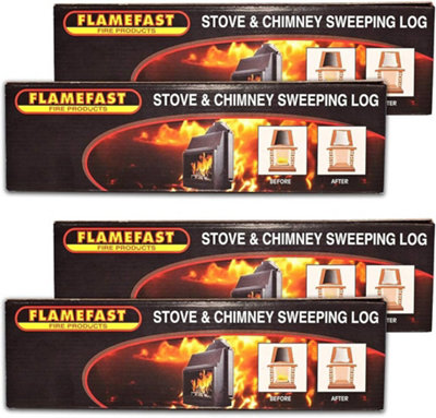 Flamefast Stove & Chimney Sweeping Log Pack of 4