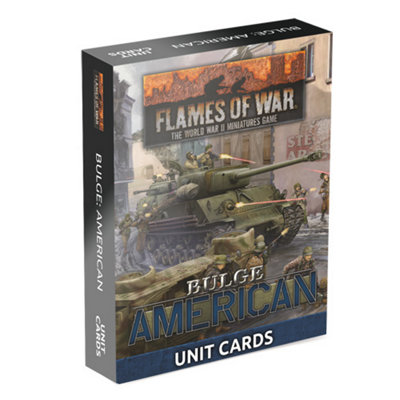 Flames Of War: Bulge - American Unit Cards - Brand New and Sealed