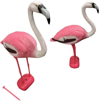 Flamingo Figure Freestanding Wild Bird Party Decoration Ornament ...