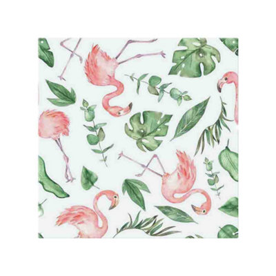 Flamingo Leaves Splash Back designer style