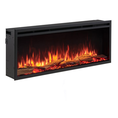 FLAMME 50" Deep Fuel Bed Castello Platinum Smart Inset Media Wall ...