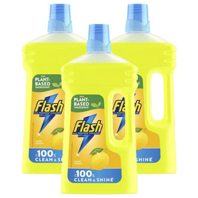 Flash All Purpose Cleaner Crisp Lemon Scent Vegan 950ml x 3