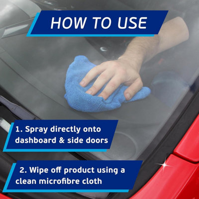 FLASH Car Dashboard & Cockpit Cleaner Interior Plastic Shine Spray 4x500ml