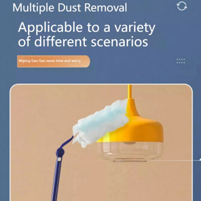Flash Dust Magnet Fluffy Duster Refills KIT with Short Long HANDLE & 32 ...