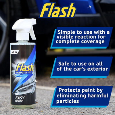 FLASH Fallout Remover 6x500ml Removes Iron & Contamination from Wheels ...