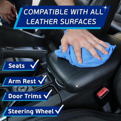FLASH LEATHER CLEANER CLEAN AND FRESHENS CAR AUTOMOTIVE LEATHER ...
