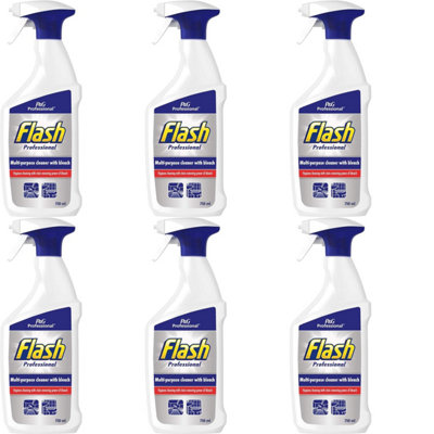 Flash Professional Multi-Purpose Cleaner with Bleach Spray 750ml (Pack ...