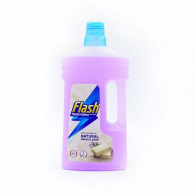 Flash Traditional Multi Surface Cleaner Liquid, Natural French Soap, 1L ...