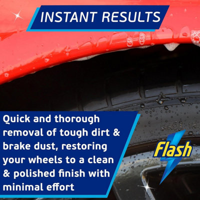 FLASH Tyre Shine Instant Dressing Spray Wet Look & Protection for Tyres ...
