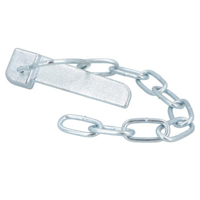 Flat Cotter Spring Ring / Linch Pin and Chain PAIR Zinc Plated | DIY at B&Q