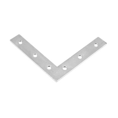Flat L Shape Corner Fixing Mending Plates 160mm x 160mm x 22mm - Set of 4