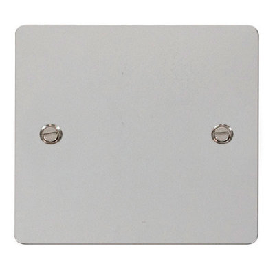 Flat Plate Polished Chrome 1 Gang Blank Plate - SE Home