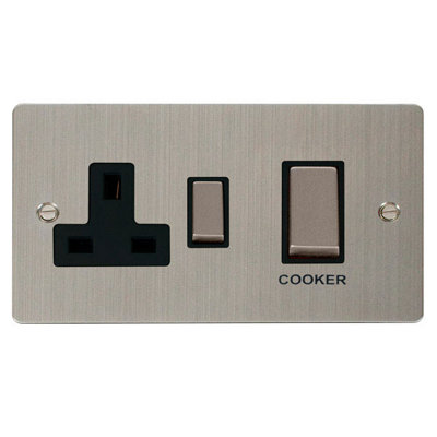 Flat Plate Stainless Steel Cooker Control Ingot 45A With 13A Switched ...