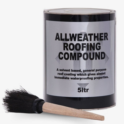 Flat Roof Waterproofing Compound 5L with Application Brush - Quality ...