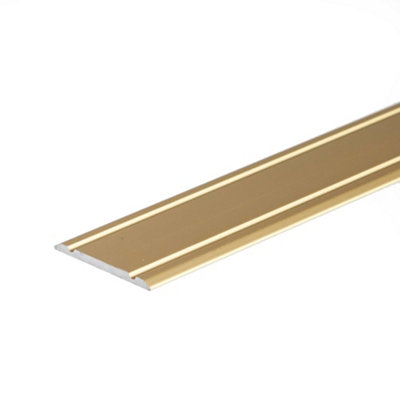Flat self-adhesive anodised aluminium door floor edging bar strip trim ...
