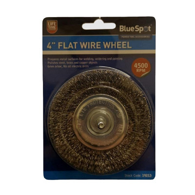 Flat Wheel 100mm Wire Brush, Shank 6mm, Preparation Work Welding and ...