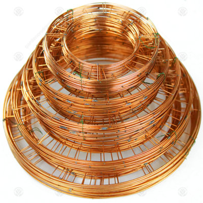 Flat Wire Rings Christmas DIY Copper Wreath Base (10", 80 Rings)