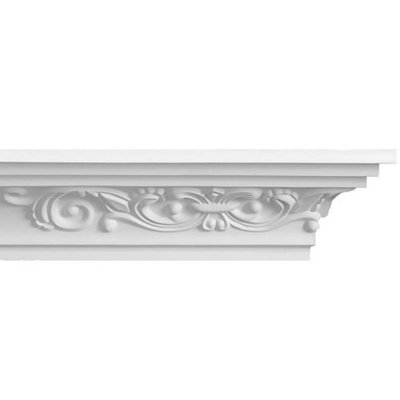 Fleur De Lys Plaster Coving 95mm x 110mm - 48m Pack