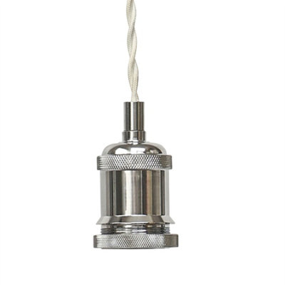 Flex - Polished Chrome Retro Ceiling Pendant Flex Kit for Shades