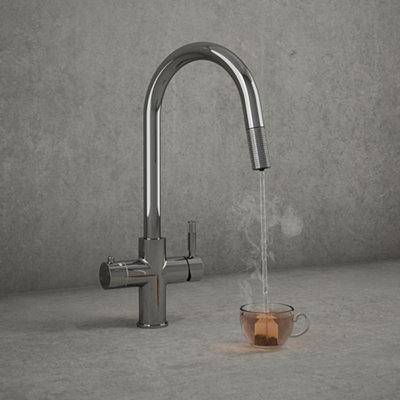 Flex Pro Chrome 4 in 1 Instant Boiling Water Tap