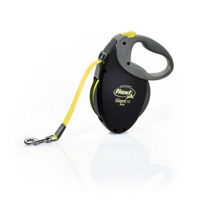 Flexi Giant Neon Medium Retractable Dog Lead Neon Yellow (8m)