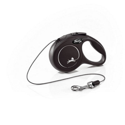 Flexi New Clic Small Retractable Dog Lead Black (5m)