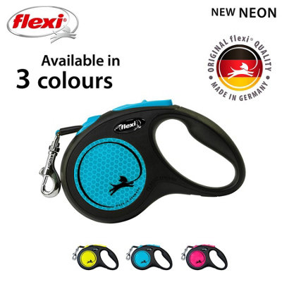 Flexi New Neon Tape S Blue 5m 1-15kg