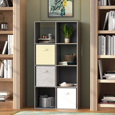 Flexi Storage Compact Cube 8 Compartment Storage Cube - Grey