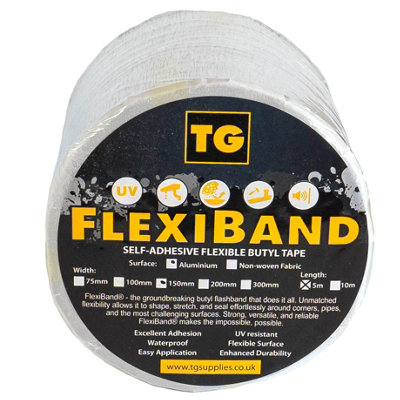FlexiBand Flexible Butyl Sealing Tape - Ultra-Mouldable Waterproof ...