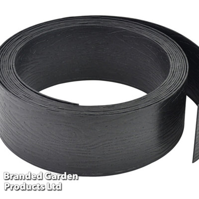 Flexible and Durable Plastic Garden Border Edging 10m Rolls 12.5cm Tall ...