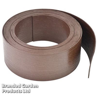 Flexible and Durable Plastic Garden Border Edging 10m Rolls 12.5cm Tall ...