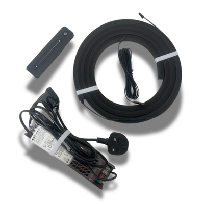 Flexible Black LED strip Lights for Acoustic slat panels 240cm x1