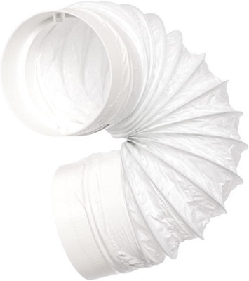 Flexible Duct Connector 100mm / 4 Inch Round PVC Ducting Ventilation Tube