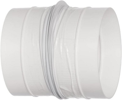 Flexible Duct Connector 125mm / 5" Round PVC Ducting Ventilation Tube
