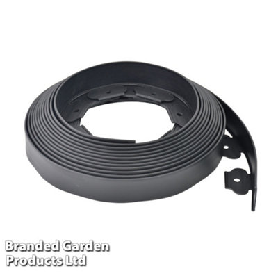 Flexible & Durable Plastic Garden Border Edging 10m Rolls 5cm Easy ...