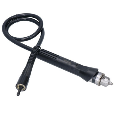 Flexible drill shaft with chuck store