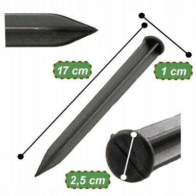 FLEXIBLE GARDEN BORDER GRASS LAWN PATH EDGING GREEN PLASTIC PEGS 50 ...