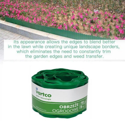 Flexible Garden Lawn Grass Edging Border Fence Panel Plant Wall ...