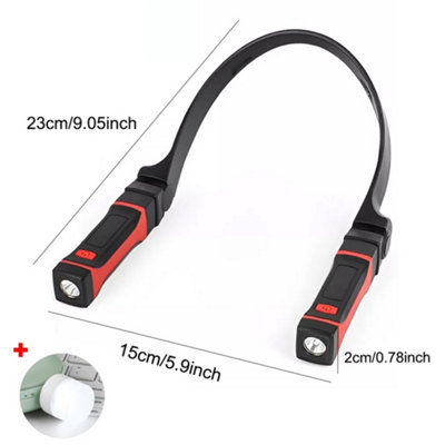 Flexible Hands-Free LED Neck Light - Rechargeable, Bright, Magnetic ...