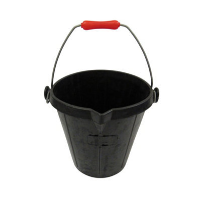 Flexible Heavy Duty Rubber Bucket 14L (Large Horse Feed Builders Tub)
