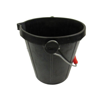 Flexible Heavy Duty Rubber Bucket 14L (Large Horse Feed Builders Tub)
