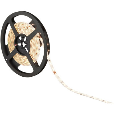 Flexible IP65 LED Tape Light - 5m Reel - 24W Cool White LEDs - Self ...