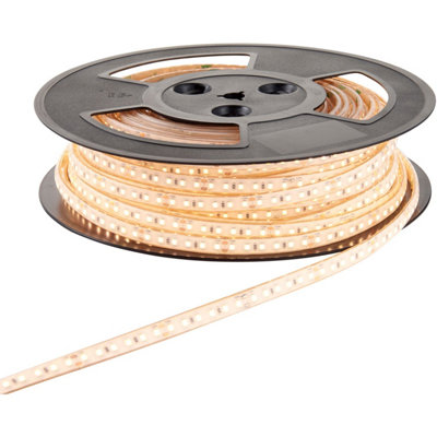 Flexible IP67 LED Tape Light - 30m Reel - 288W Warm White LEDs - Self ...