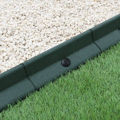 Flexible Lawn Edging Garden Border Brown Pack of 18 x 1.2m