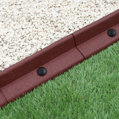 Flexible Lawn Edging Garden Border Terracotta Pack of 4 x 1.2m
