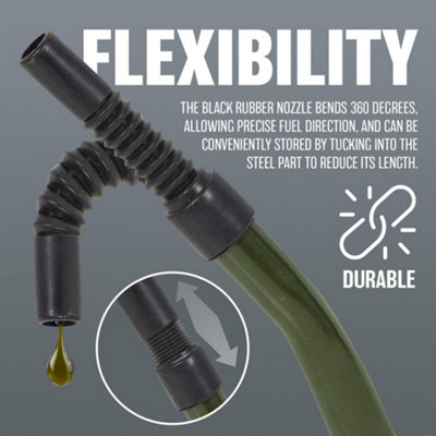 Flexible Metal Jerry Gerry Can Pouring Spout Nozzle For Petrol Diesel ...