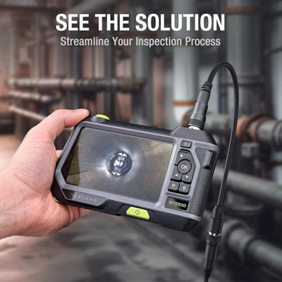 Flexible Plumbing Borescope 15 Metre Probe Semi Flexible with Small Skid