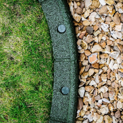 FlexiBorder Green 2 x 1m Flexible Garden Edging for Garden Borders ...
