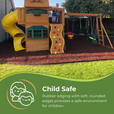 FlexiBorder Grey 2 x 1m Flexible Garden Edging for Garden Borders ...