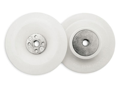 Flexipads World Class 20020 Angle Grinder Pad White 100mm (4in) M10 x 1 ...